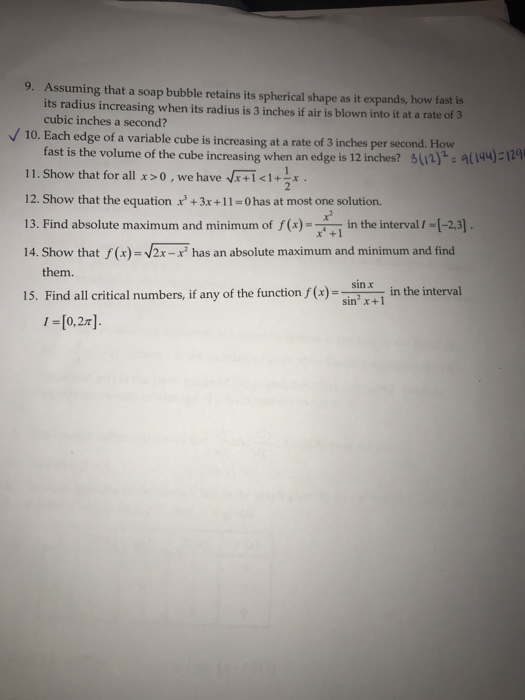 Solved 9. Assuming that a soap bubble retains its spherical | Chegg.com