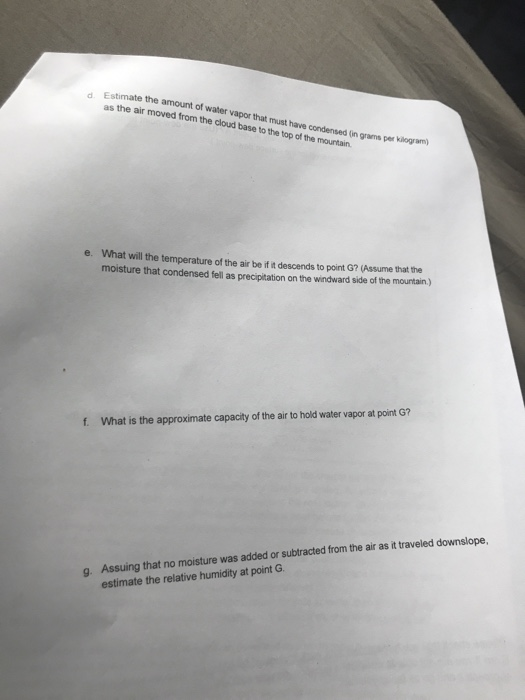 Solved GLG120 Weather and Environment Homework: Orographic | Chegg.com