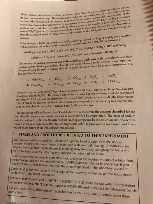 Solved Reaction Stoichiometry: Mass Relationships in | Chegg.com