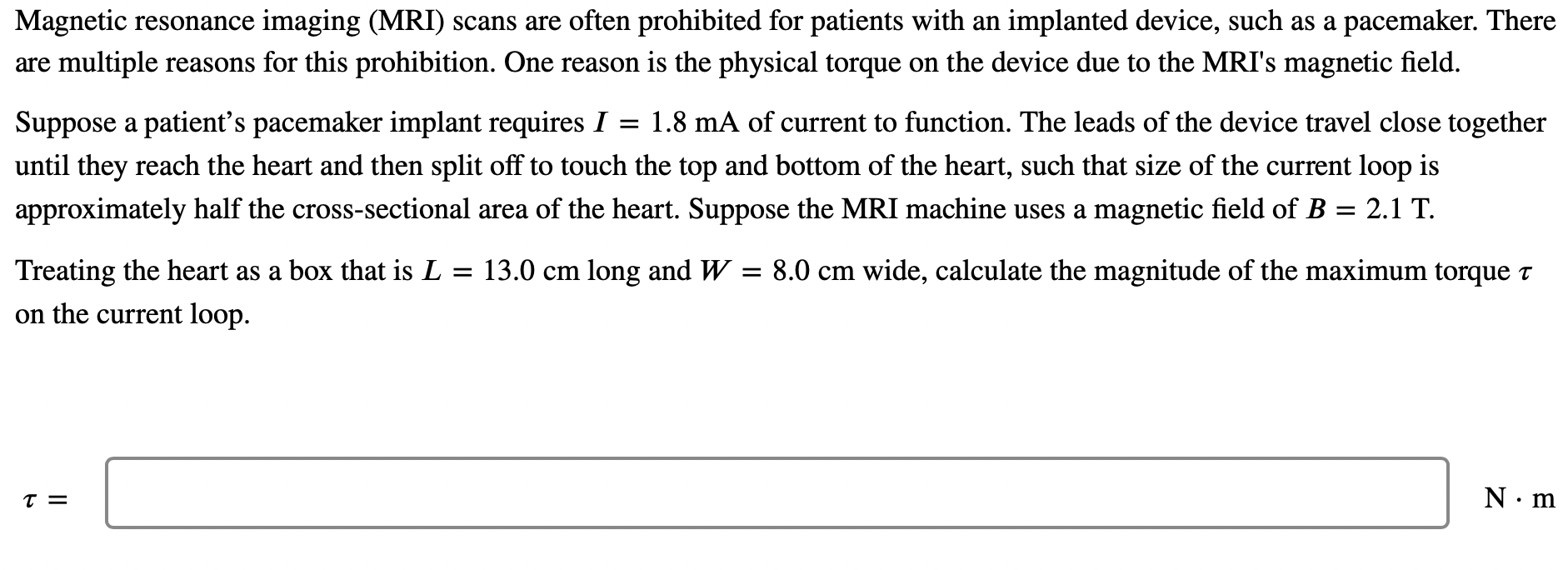 Solved Magnetic resonance imaging (MRI) scans are often | Chegg.com
