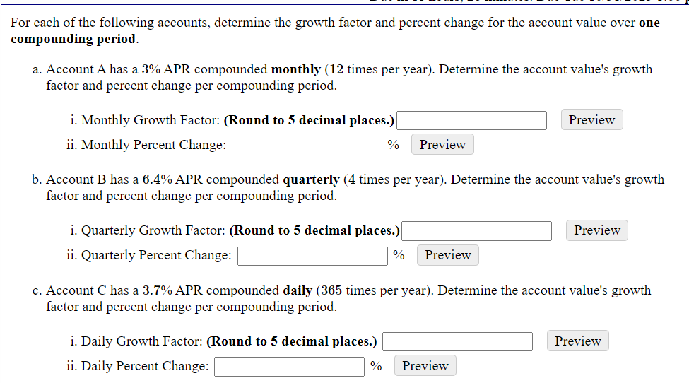 Solved mpounding period. a. Account A has a 3% APR | Chegg.com