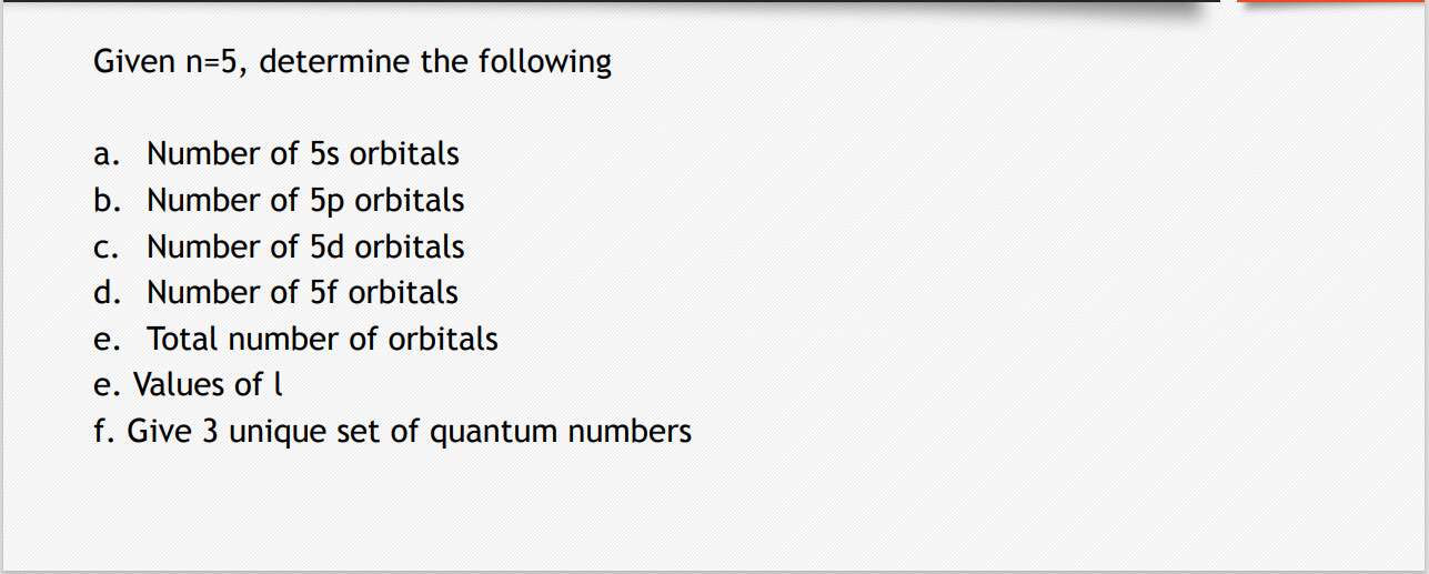Solved Given n=5, determine the following a. Number of 5s | Chegg.com
