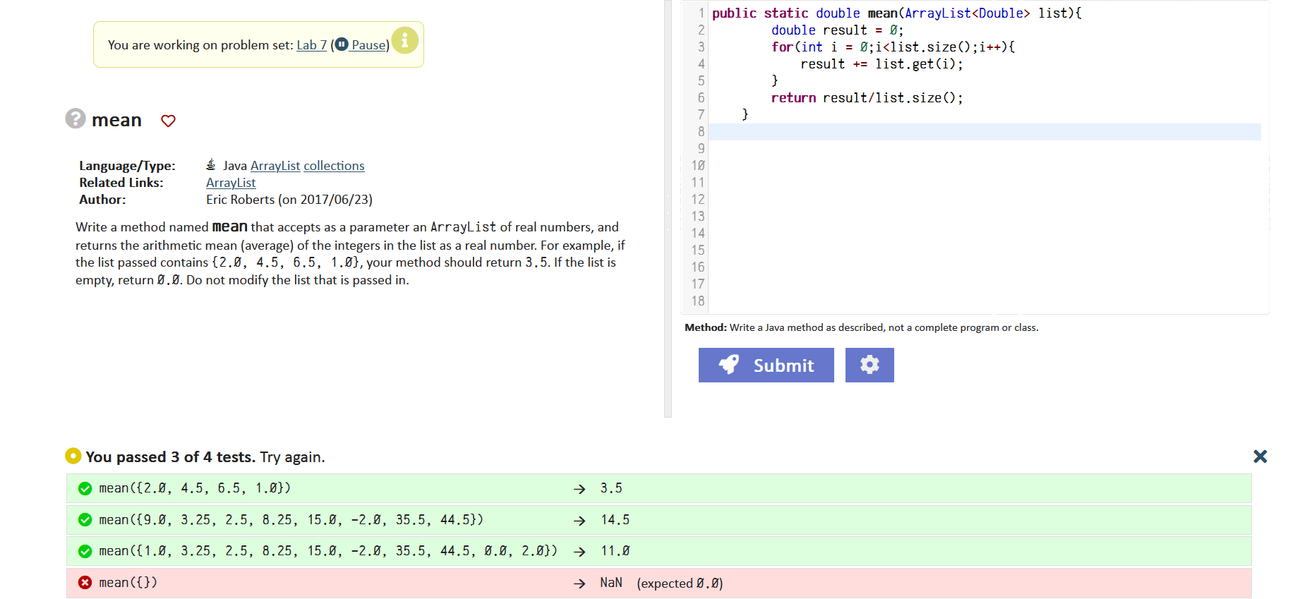 Solved Method: Write a Java method as described, not a | Chegg.com