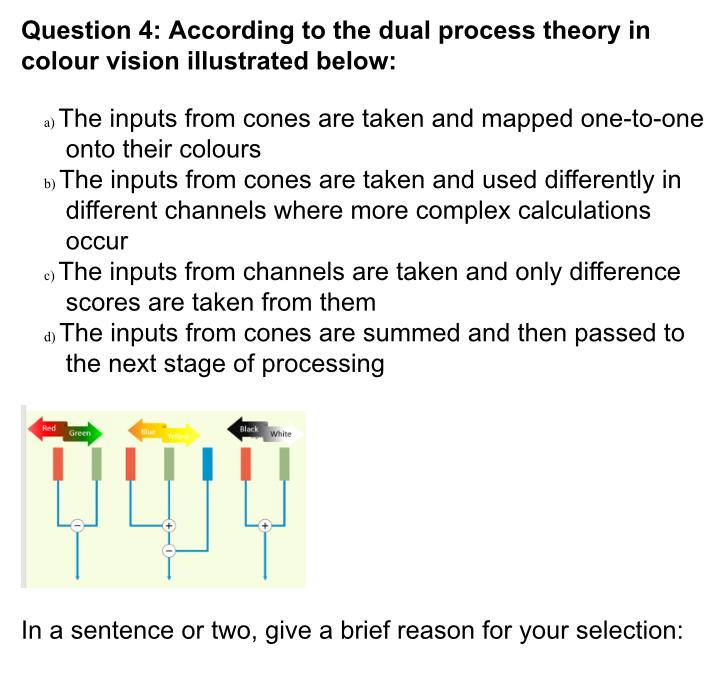 Solved Question 4: According to the dual process theory in | Chegg.com
