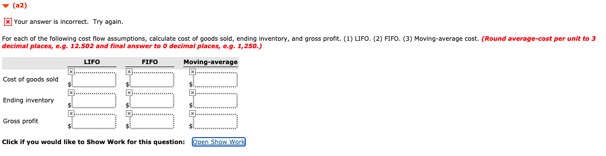 Solved Problem 6-08A al-a2 (Part Level Submission) Swifty | Chegg.com