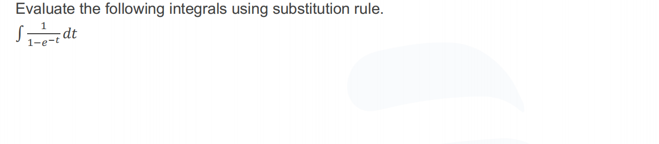 Solved Evaluate the following integrals using substitution | Chegg.com