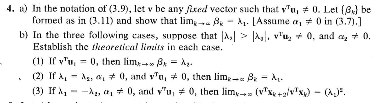 Solved a) In the notation of (3.9), let v be any fixed | Chegg.com