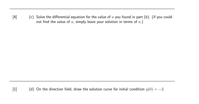 Solved 2y + 3a where a is dy 1. Consider the following slope | Chegg.com