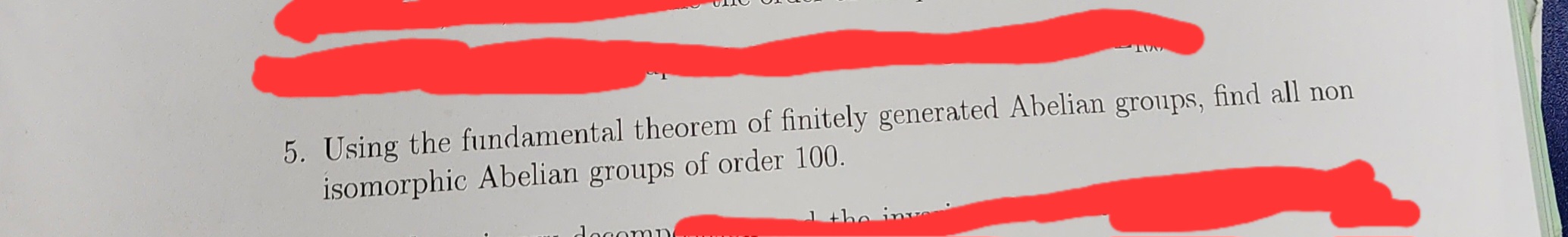 5. Using the fundamental theorem of finitely | Chegg.com