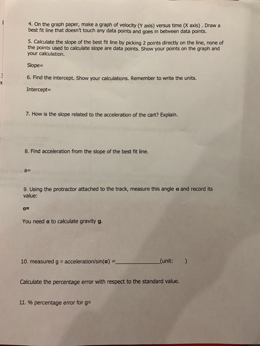 Solved Class Section Name Calculations and Data Analysis of | Chegg.com
