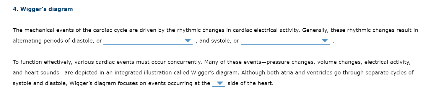 Solved 4. Wigger's diagram The mechanical events of the | Chegg.com