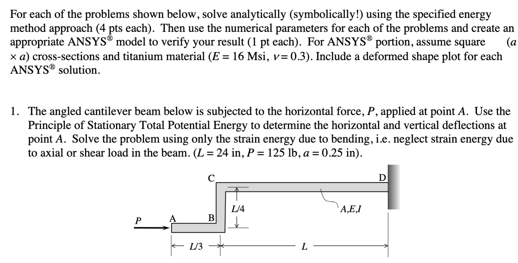 Solved For each of the problems shown below, solve | Chegg.com