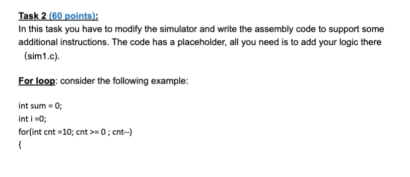 Solved Task 2 (60 points): In this task you have to modify | Chegg.com