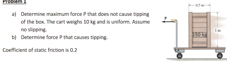 Solved a) Determine maximum force P that does not cause | Chegg.com