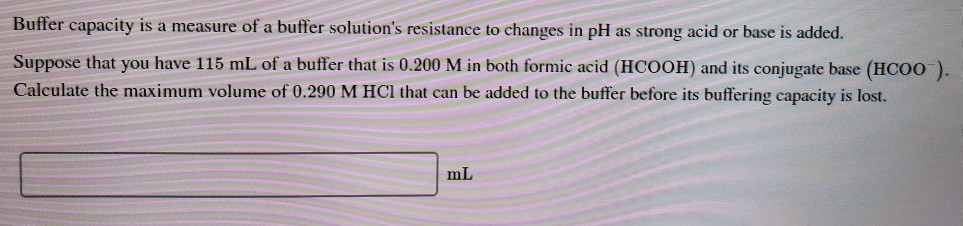 Solved Buffer capacity is a measure of a buffer solution's | Chegg.com