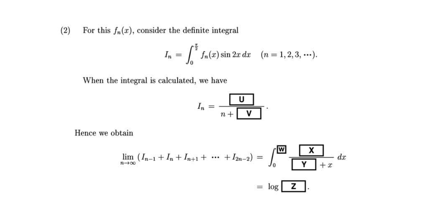 Solved Q 2 Given the function in x fn(x) = sin" x | Chegg.com