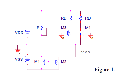 Solved 3.1. Consider circuit in Figure 1. Assume VSS = VDD = | Chegg.com