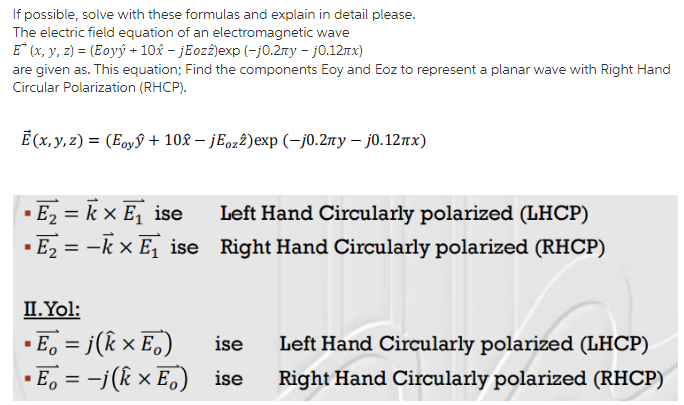 Solved If possible, solve with these formulas and explain in | Chegg.com