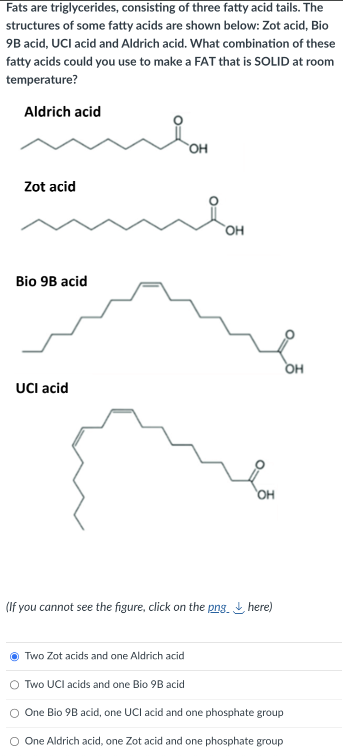 Solved Fats are triglycerides, consisting of three fatty | Chegg.com