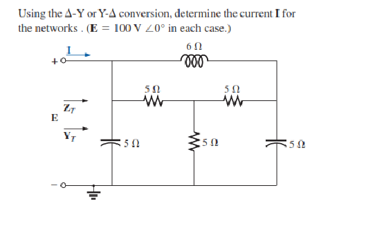 Solved Using the delta-Y conversion or Y - ﻿delta | Chegg.com