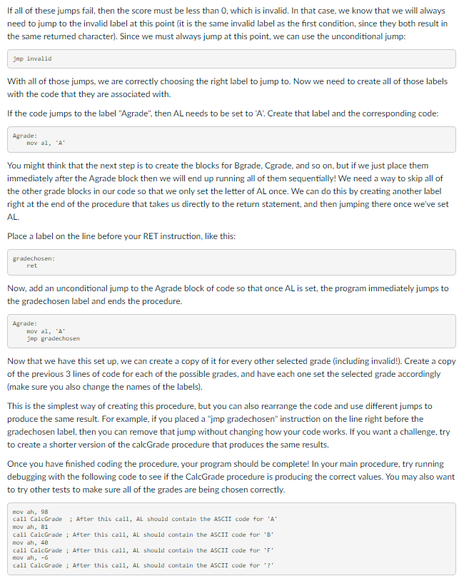 Solved Assembly Code x86: Use this templet for | Chegg.com