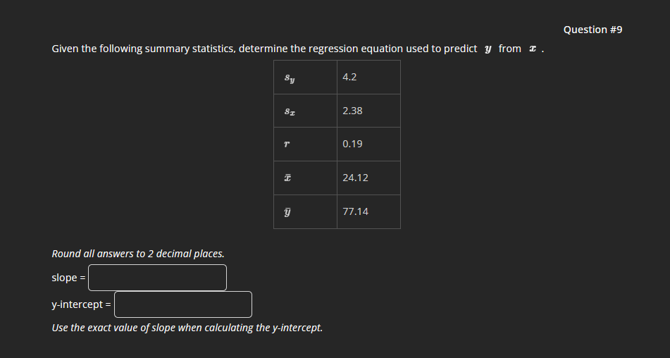 Solved Question #9Please help please | Chegg.com