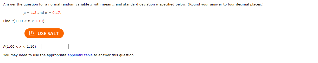 Solved Answer The Question For A Normal Random Variable X
