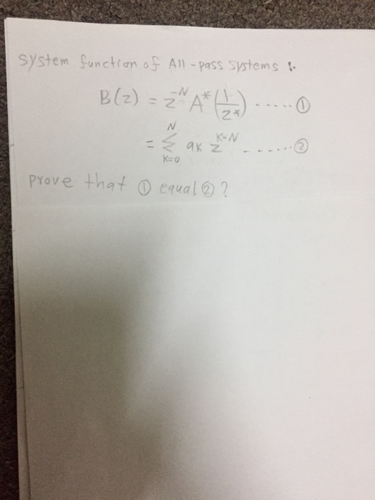 Solved system unctian a Al-pass Systems 0 2) E 2 x prove | Chegg.com