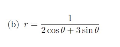 Solved Convert the following equations to Cartesian | Chegg.com