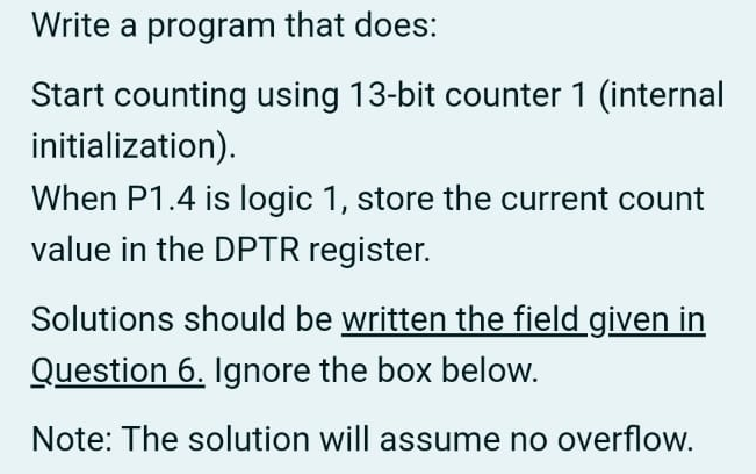 Solved Write a program that does: Start counting using | Chegg.com