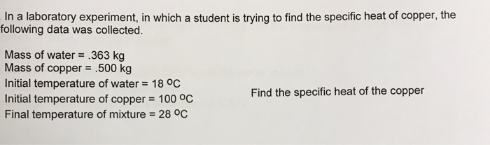 Solved In a laboratory experiment, in which a student is | Chegg.com