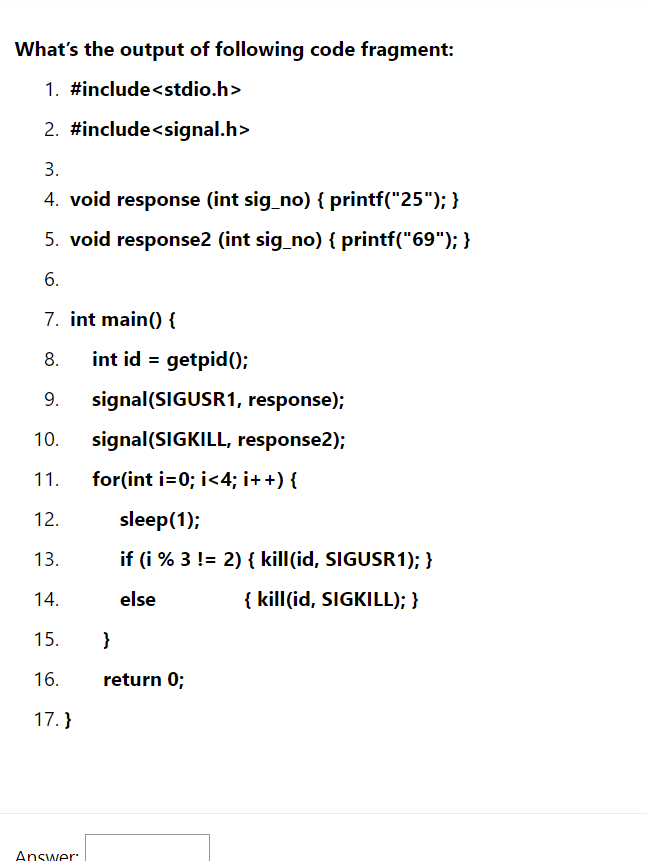 Solved What's the output of following code fragment: 1. | Chegg.com
