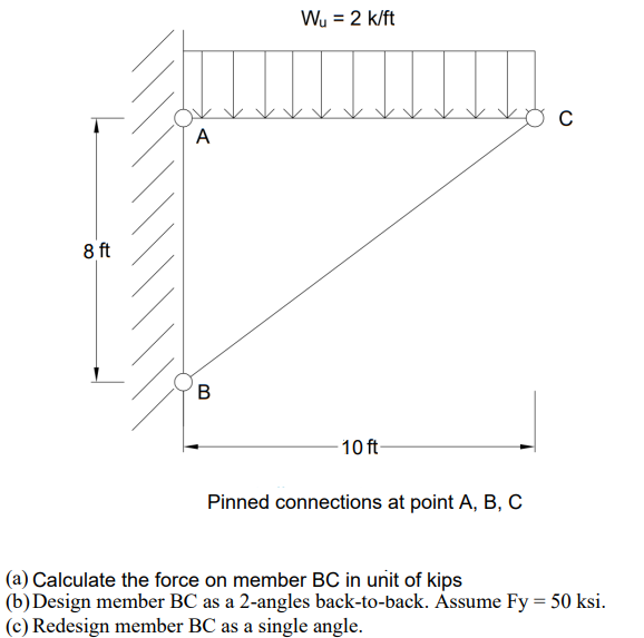 Solved Please help, draw the FBD and shows the compression & | Chegg.com