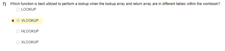Solved 1) If the function = XLOOKUP(H13,C4:C10, B4:B10, | Chegg.com