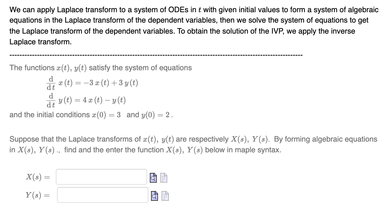 Solved hi, i need some help with this Laplace transform | Chegg.com