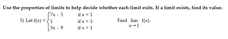 Solved Use the properties of limits to help decide whether | Chegg.com