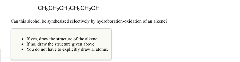 Solved снзсњењењенгон CH2CH CH2CH2OH Can this alcohol be | Chegg.com