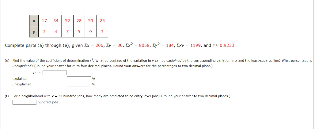 Solved Complete parts (a) through (e), given | Chegg.com