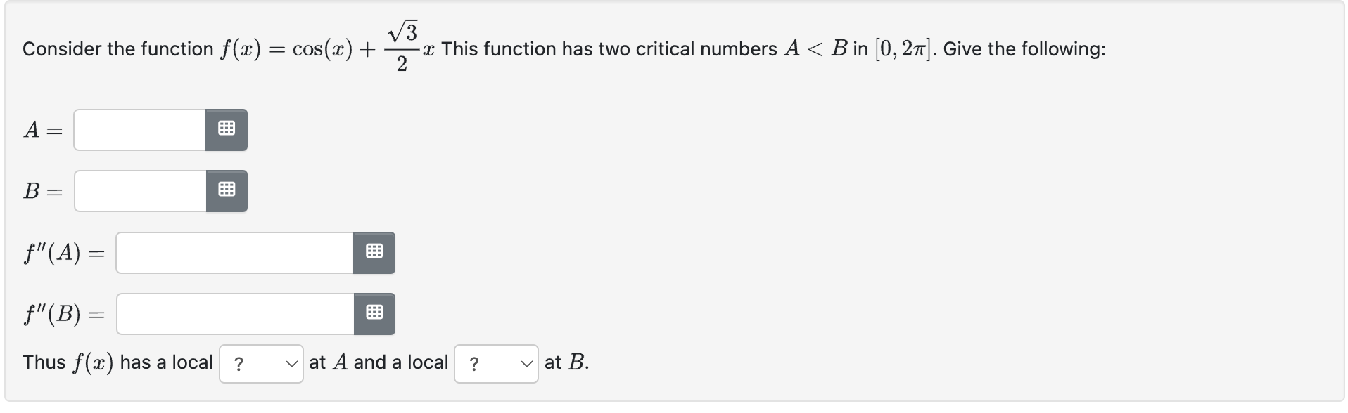Solved Consider the function f(x)=cos(x)+23x This function | Chegg.com