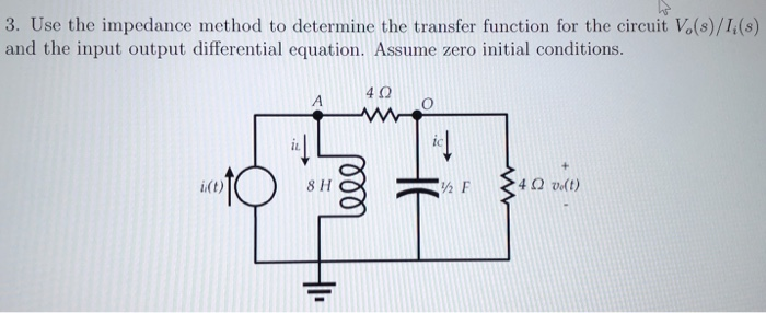 Solved / p 3. Use the impedance method to determine the | Chegg.com