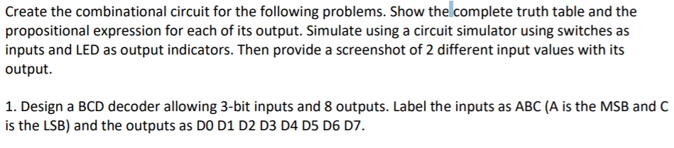 Solved Please indicate the simulator you used and please | Chegg.com