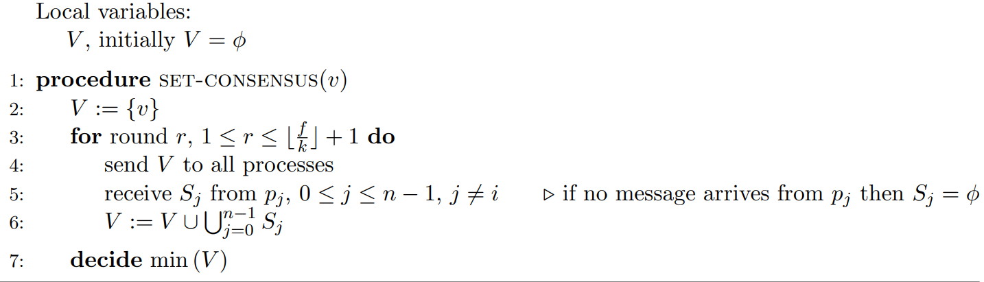 Solved .5 Define the k-set consensus problem as follows. | Chegg.com