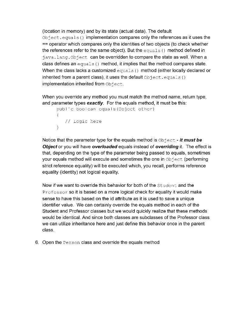 Solved ITSC 1213 - Inheritance Part 2 Introduction The goal | Chegg.com