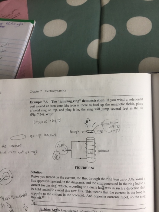 Solved Chapter 7 Electrodynamics Example 7.6. The "jumping | Chegg.com