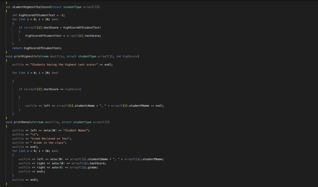 Solved Conver Convert this C++ Student Record Program of a | Chegg.com