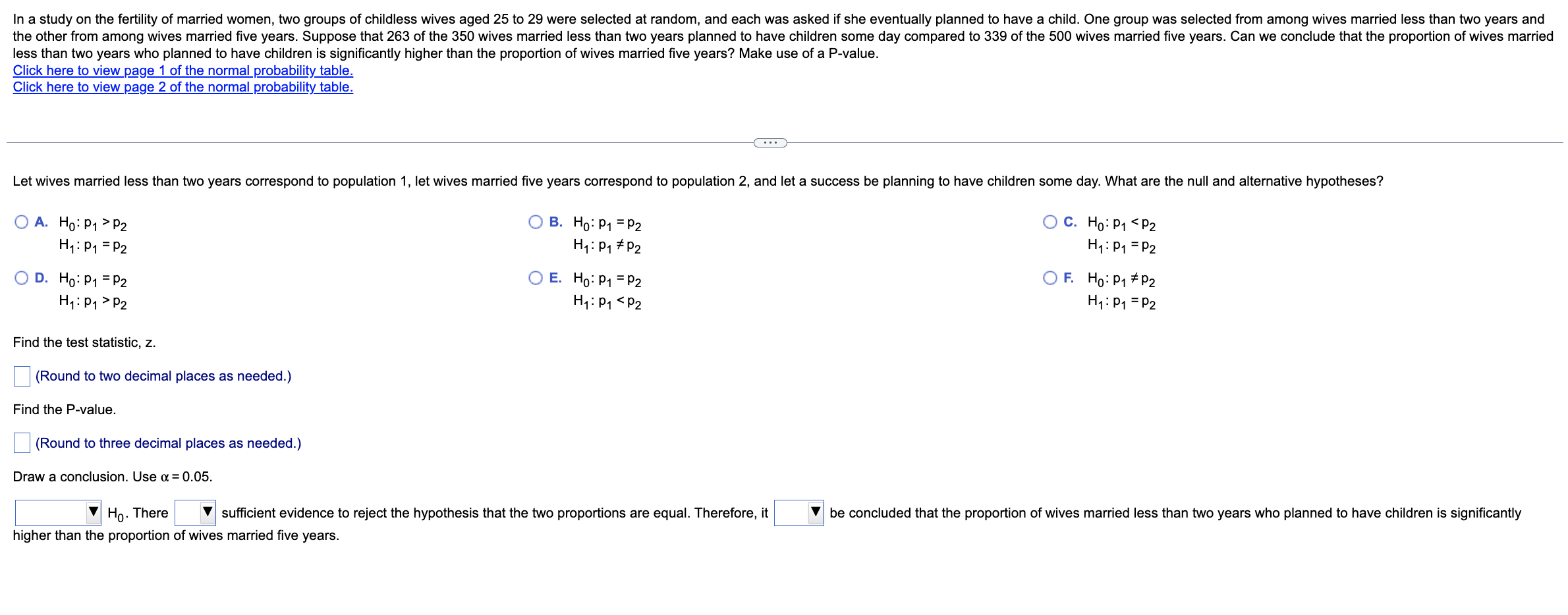 Solved less than two years who planned to have children is | Chegg.com