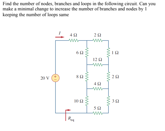 Solved Find the number of nodes, branches and loops in the | Chegg.com