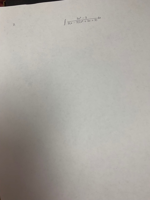 Solved Math 7B Partial Fraction Decomposition Compute the | Chegg.com