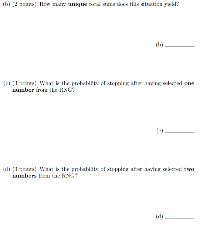 Solved Suppose you have a random number generator (RNG) | Chegg.com