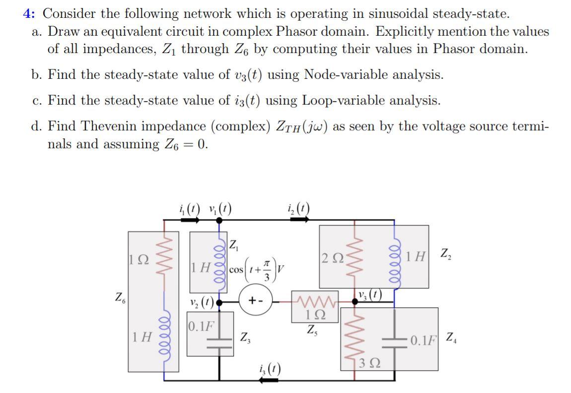 Solved 4: Consider the following network which is operating | Chegg.com